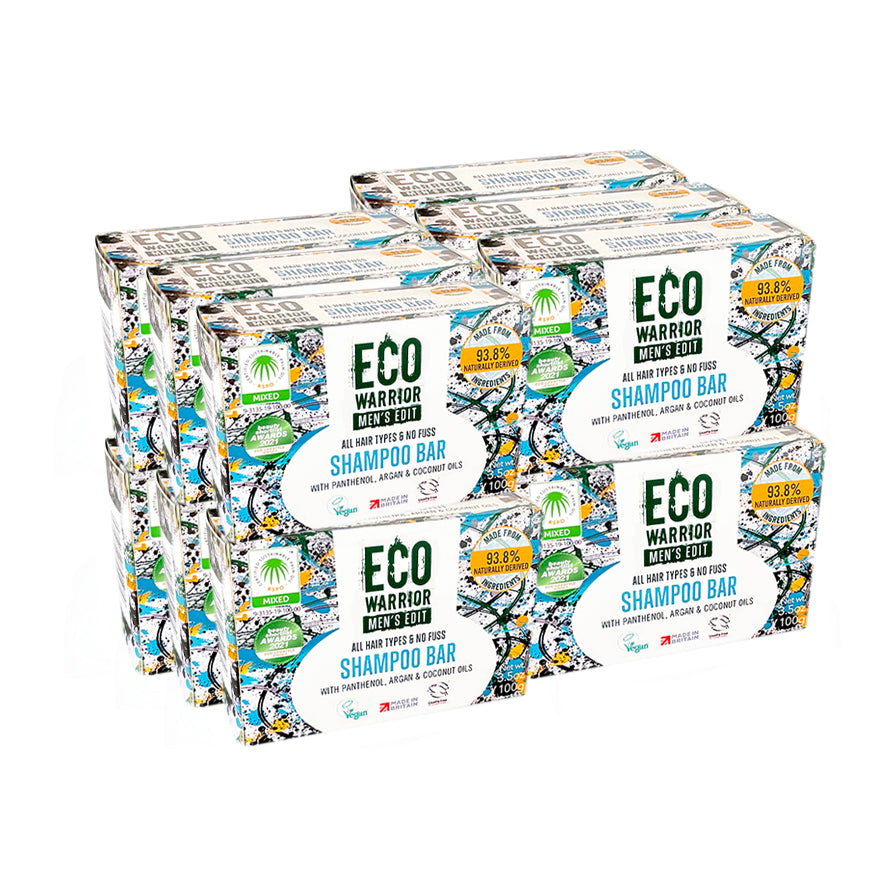 Eco Warrior Men's Edit Shampoo Bar 100g - Case of 12 – Little Soap Company