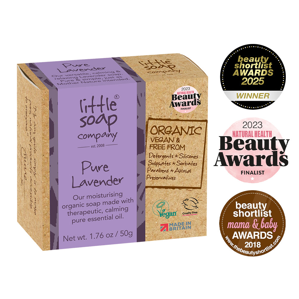 Organic Lavender Travel Size Mini Soap 50g – Little Soap Company