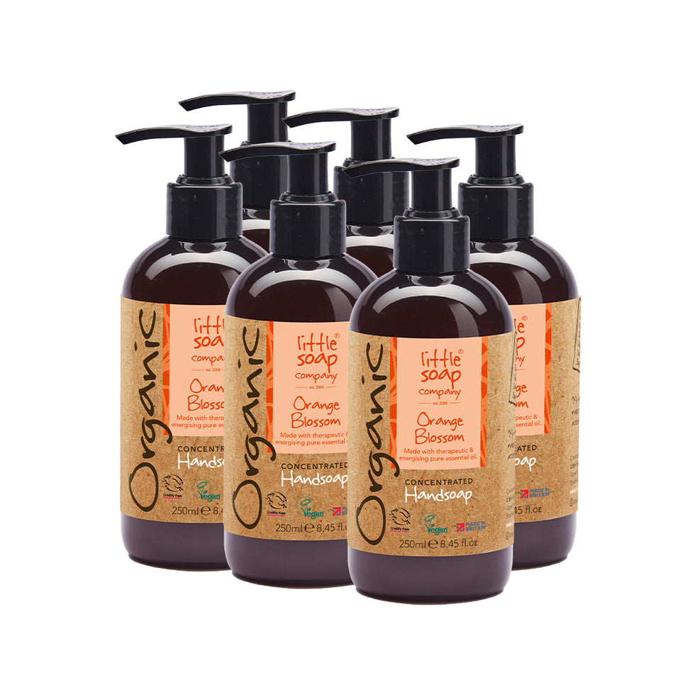 Organic Orange Blossom Liquid Hand Soap 250ml - Case of 6 – Little Soap ...